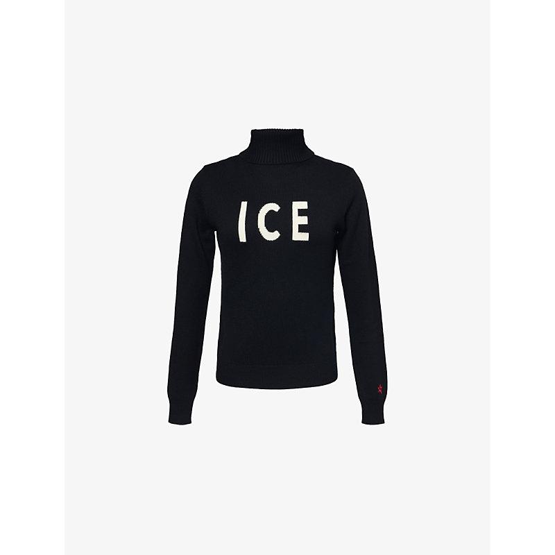Perfect Moment Ice Roll-Neck Merino-Wool Jumper in Black | Lyst
