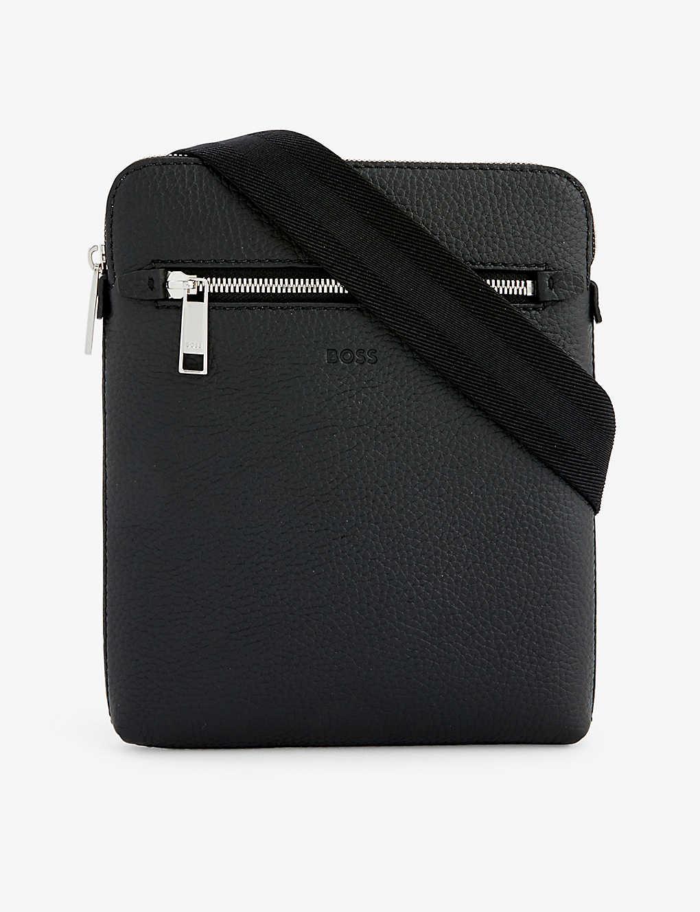 BOSS by HUGO BOSS Crosstown Leather Cross-body Bag in Black for Men | Lyst