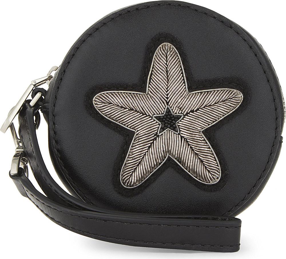 Michael Kors Leather Coin Purse Black | semashow.com