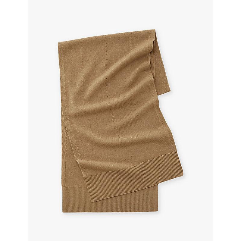 JOSEPH Hexagon-Needlework Merino-Wool Scarf in Natural | Lyst UK