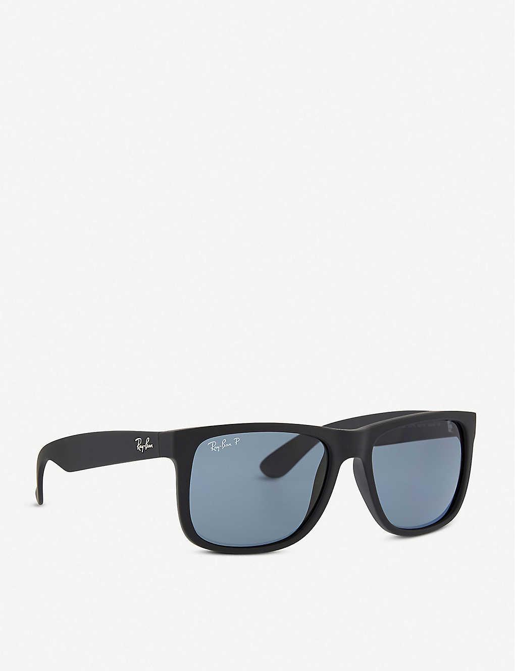 Ray-Ban Mens Black Rb4165 Rectangle Sunglasses for Men - Lyst