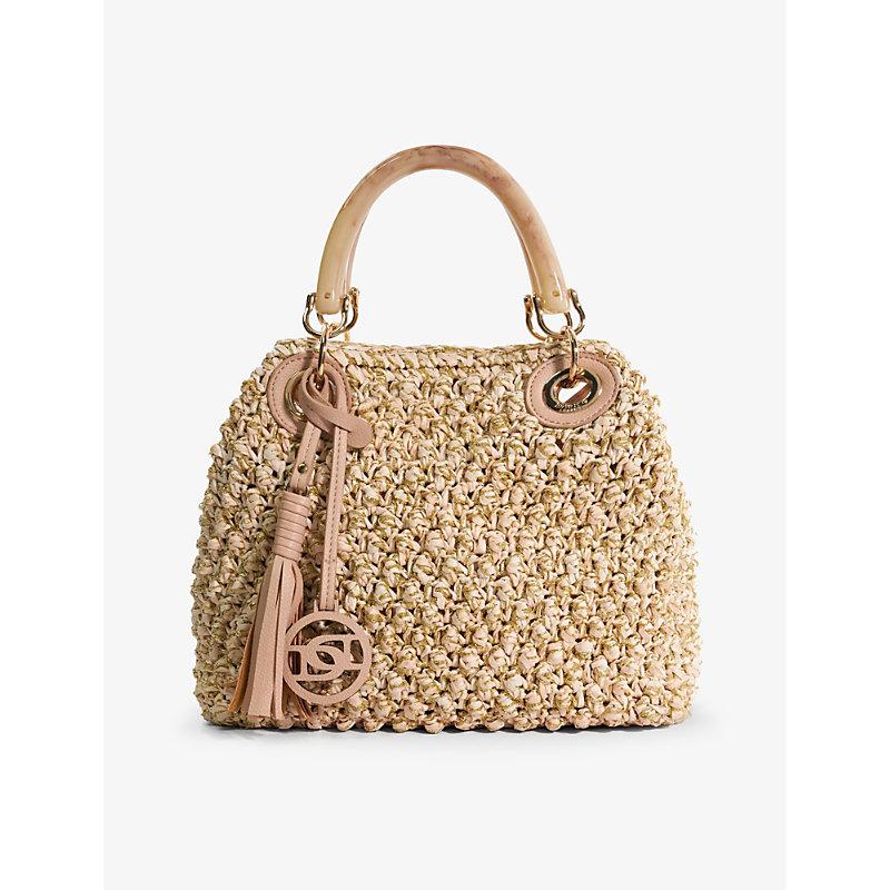 Dune Deltaz Raffia Grab Bag in Natural | Lyst