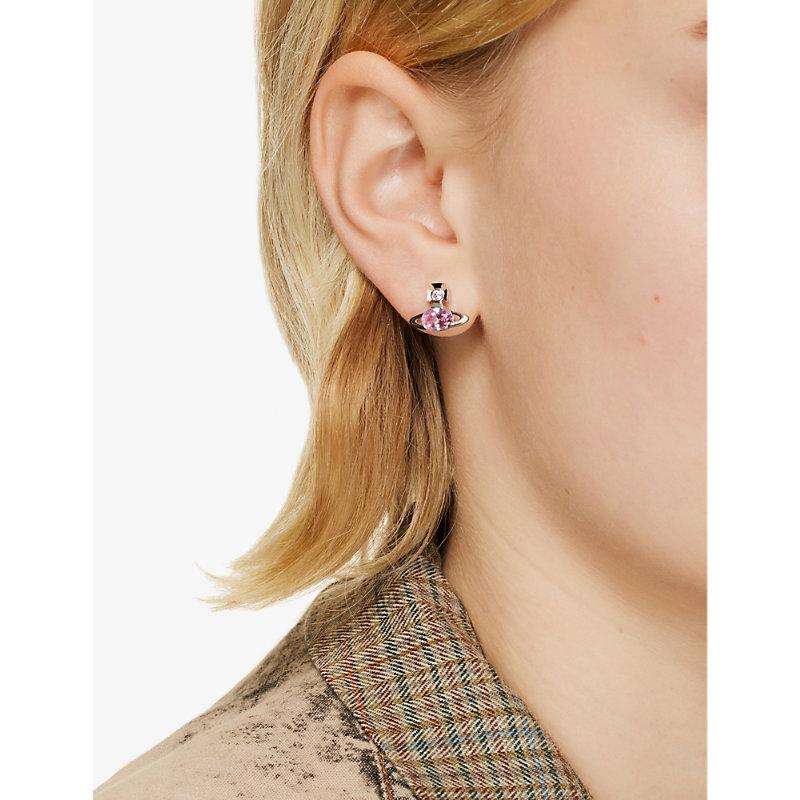 Vivienne Westwood Allie Silver-toned Brass And Cubic Vivienne Westwood Allie Silver-toned Brass And Cubic