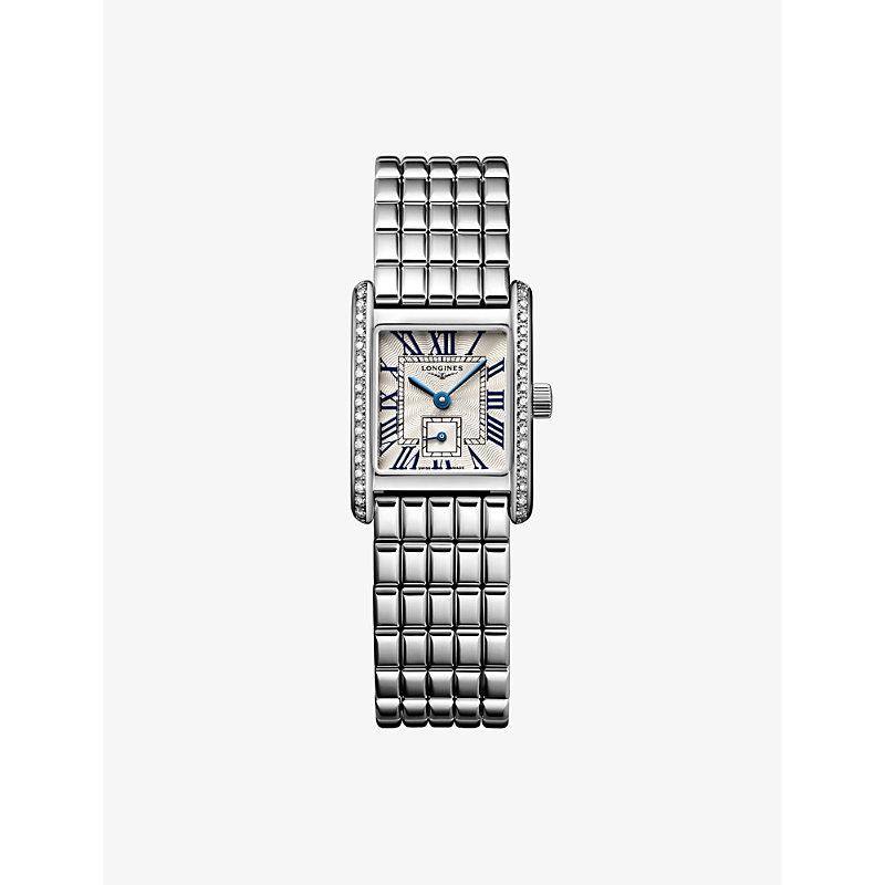 Longines L5.200.0.71.6 Mini Dolcevita Stainless-Steel And 0.456Ct ...
