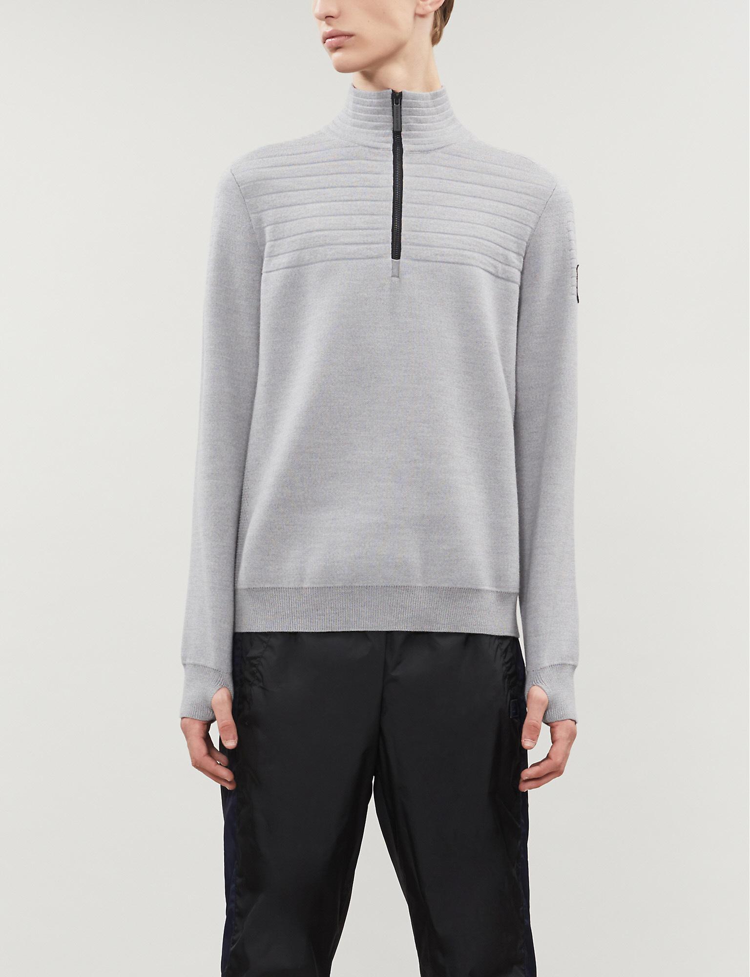 Canada Goose Clarke Wool-blend Jumper in Gray for Men - Lyst