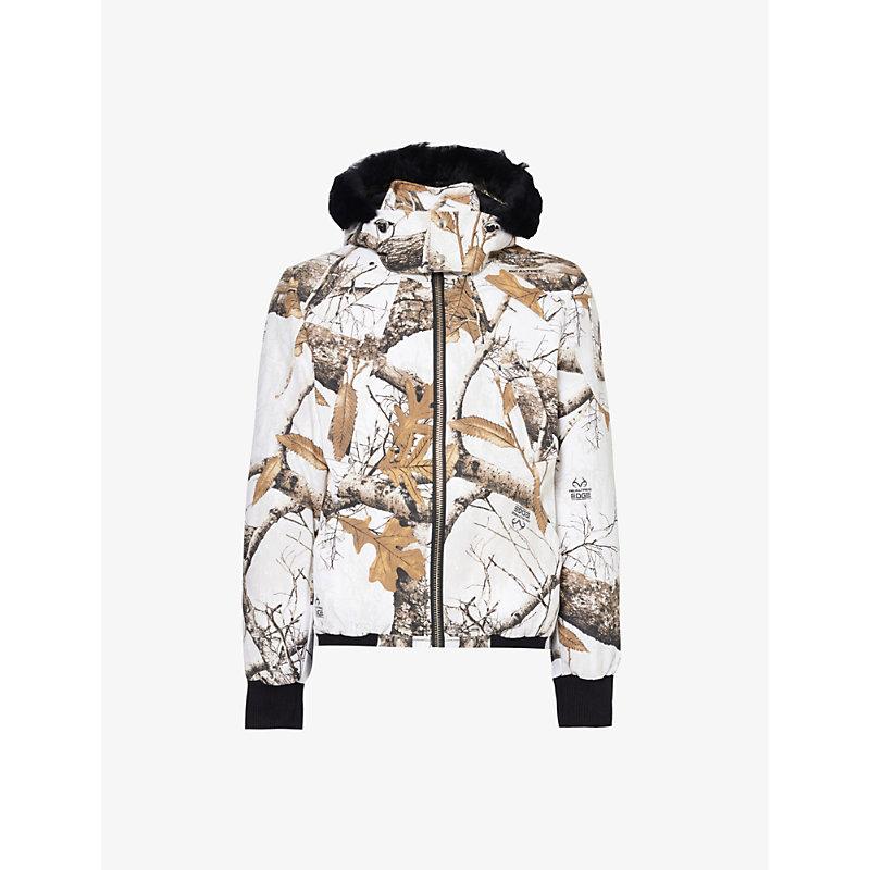 Moose Knuckles 3q Birchwood Camouflage-pattern Shearling-trim Hooded ...