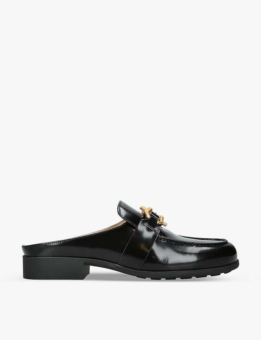 Bottega Veneta Monsieur Open-back Leather Loafers in Black for Men | Lyst
