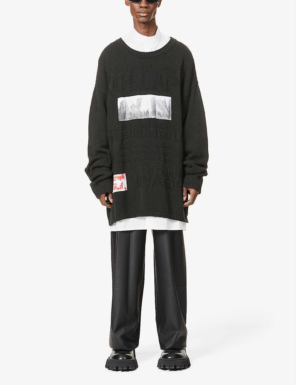 47％割引グレイ系,FREE SIZE中華のおせち贈り物 RAF SIMONS ARCHIVE REDUX oversized ピーコート ...