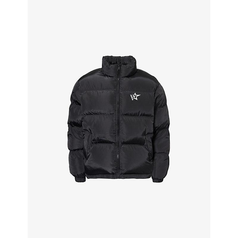 Sp5der Logo-Embellished Reversible Puffer Jacket in Black for Men | Lyst UK