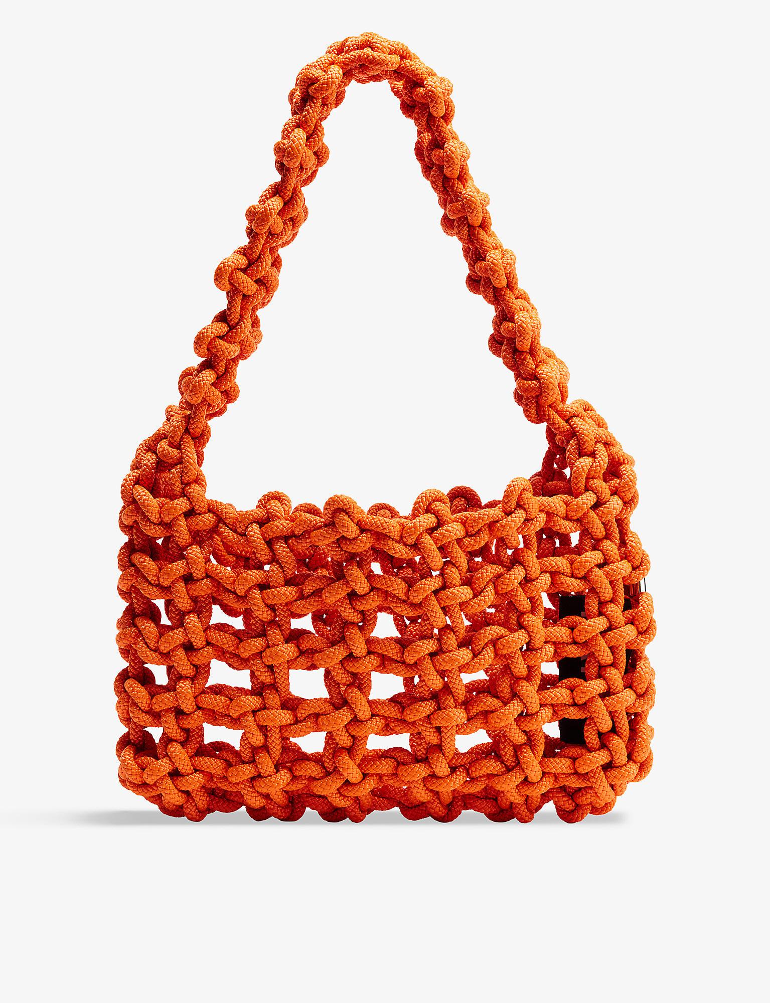 Kara Knot Armpit Rope Shoulder Bag in Red | Lyst Canada