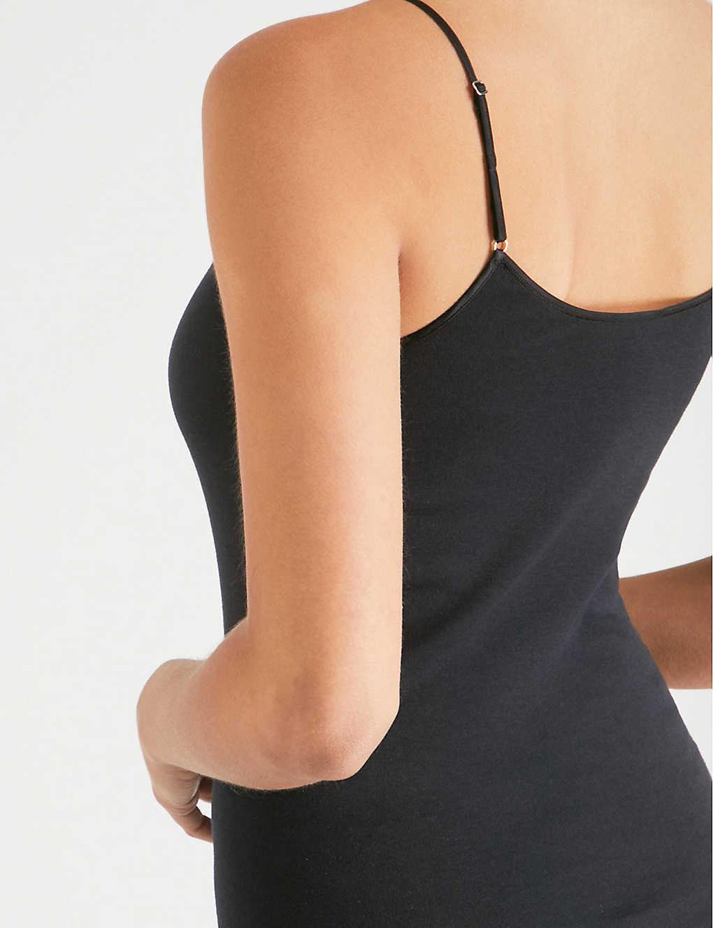 Hanro Seamless Cotton Camisole in Black - Lyst