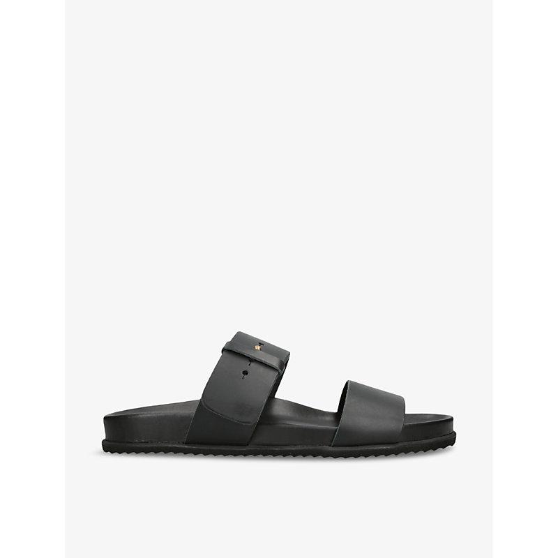 Ancient Greek Sandals Kimon Two Strap Leather Sandals In Black For Men Lyst