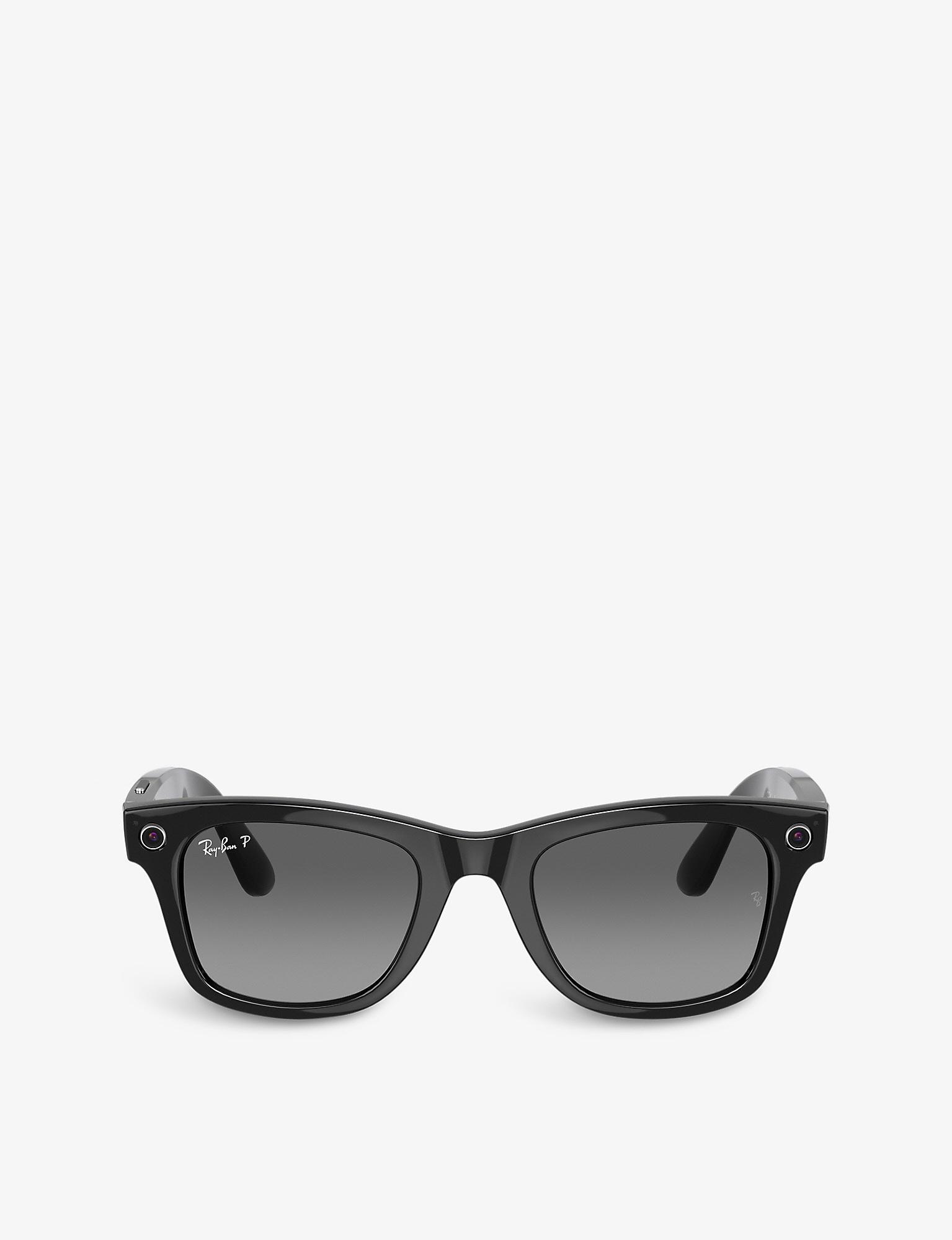 Ray Ban Stories Rw4002 Wayfarer Square Frame Acetate Smart Sunglasses