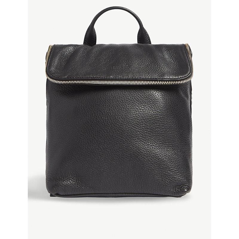 Whistles Verity Leather Mini Backpack in Black | Lyst