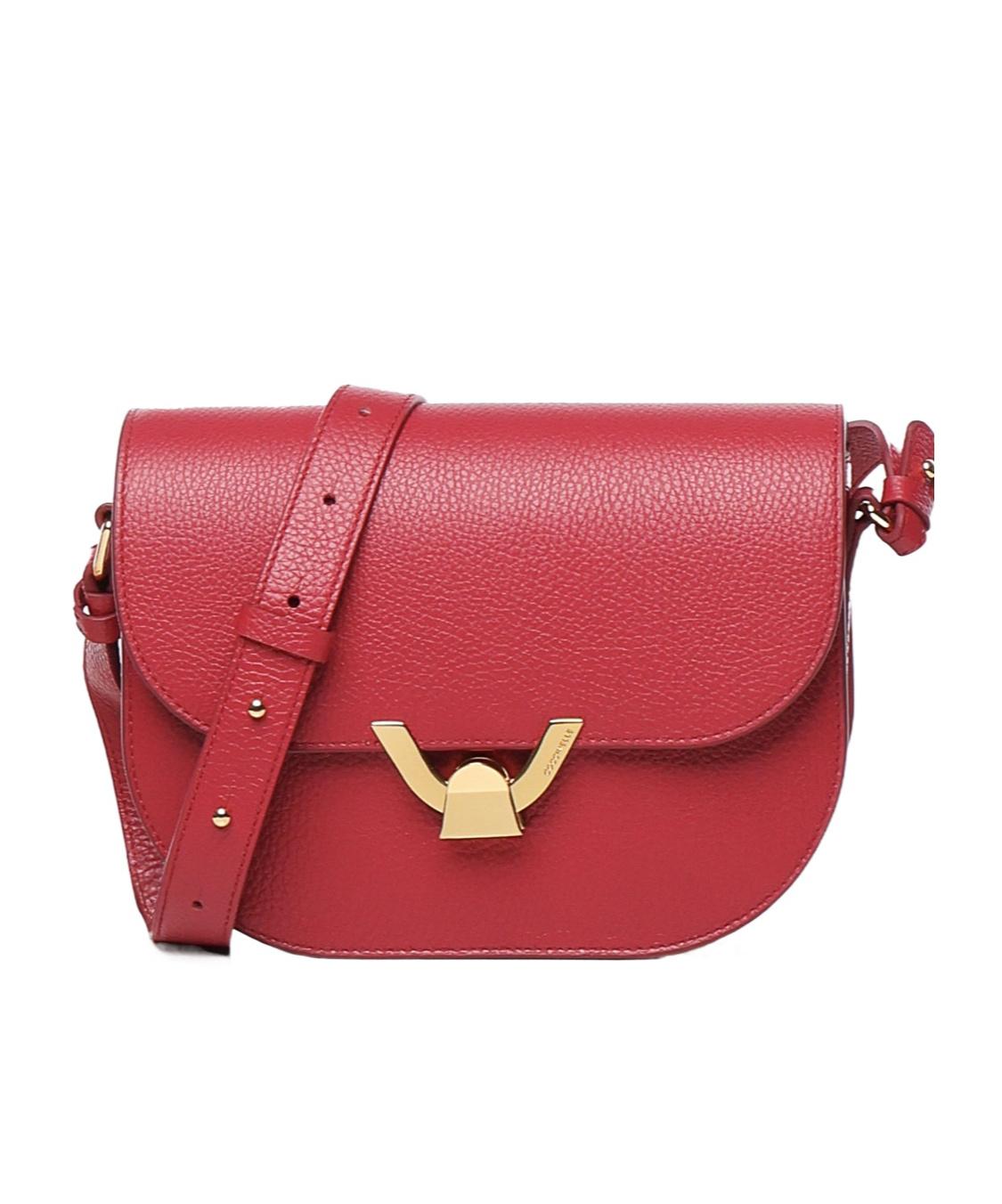 Coccinelle Flip Saddle Bag in Red | Lyst