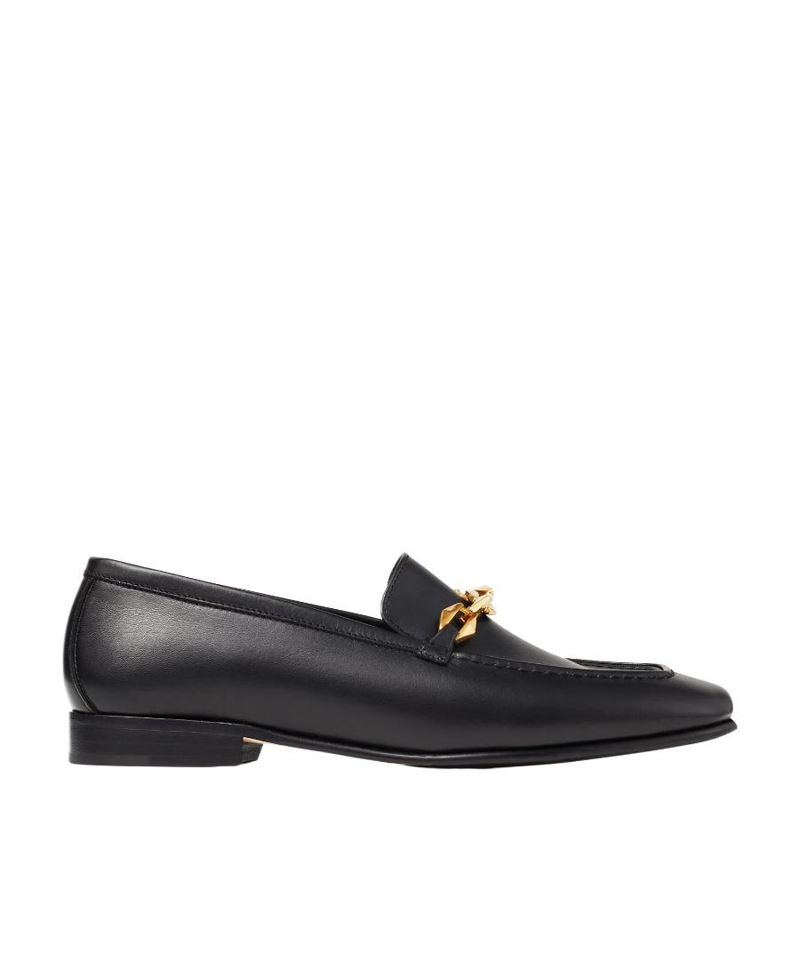 Jimmy Choo Logo Loafers in Black | Lyst