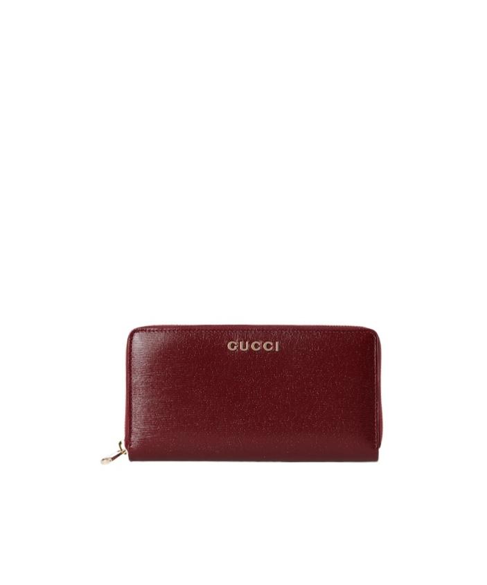 Gucci Full Zipper Wallet in Red | Lyst