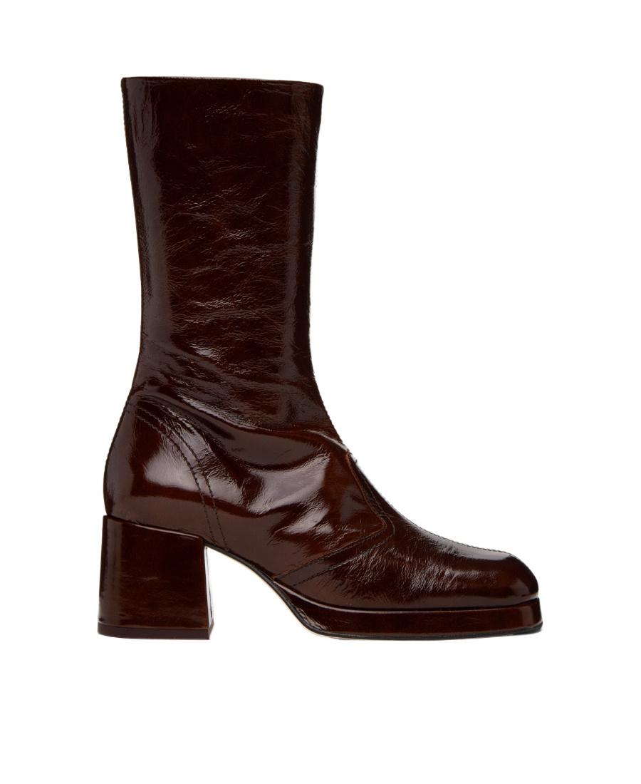 Miista Cass Middle Boots in Brown | Lyst
