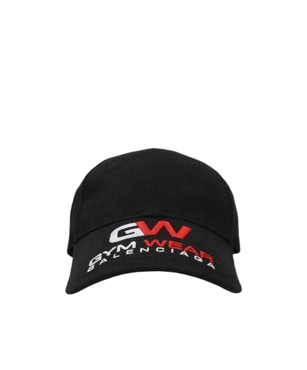 Balenciaga Gym Wear Logo Baseball Cap in Black for Men | Lyst