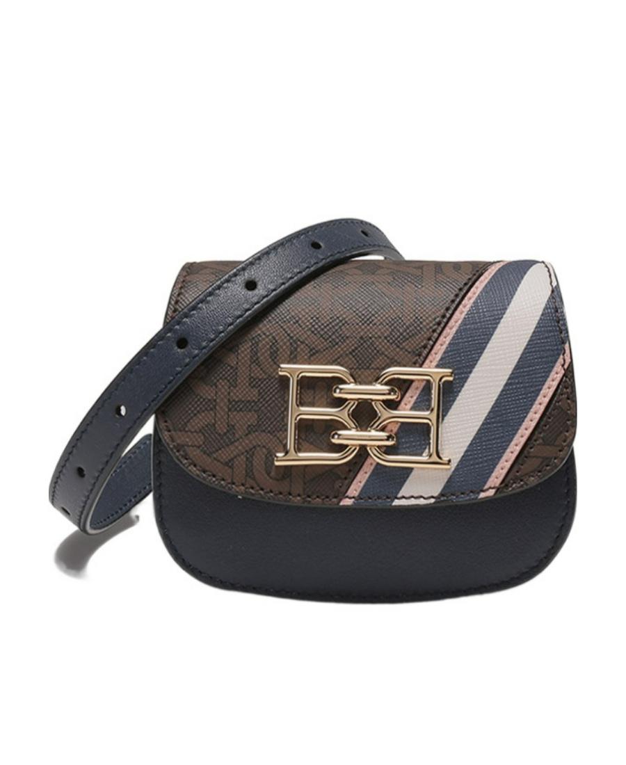 Bally B-Chain Logo Satchel Bag in Gray | Lyst