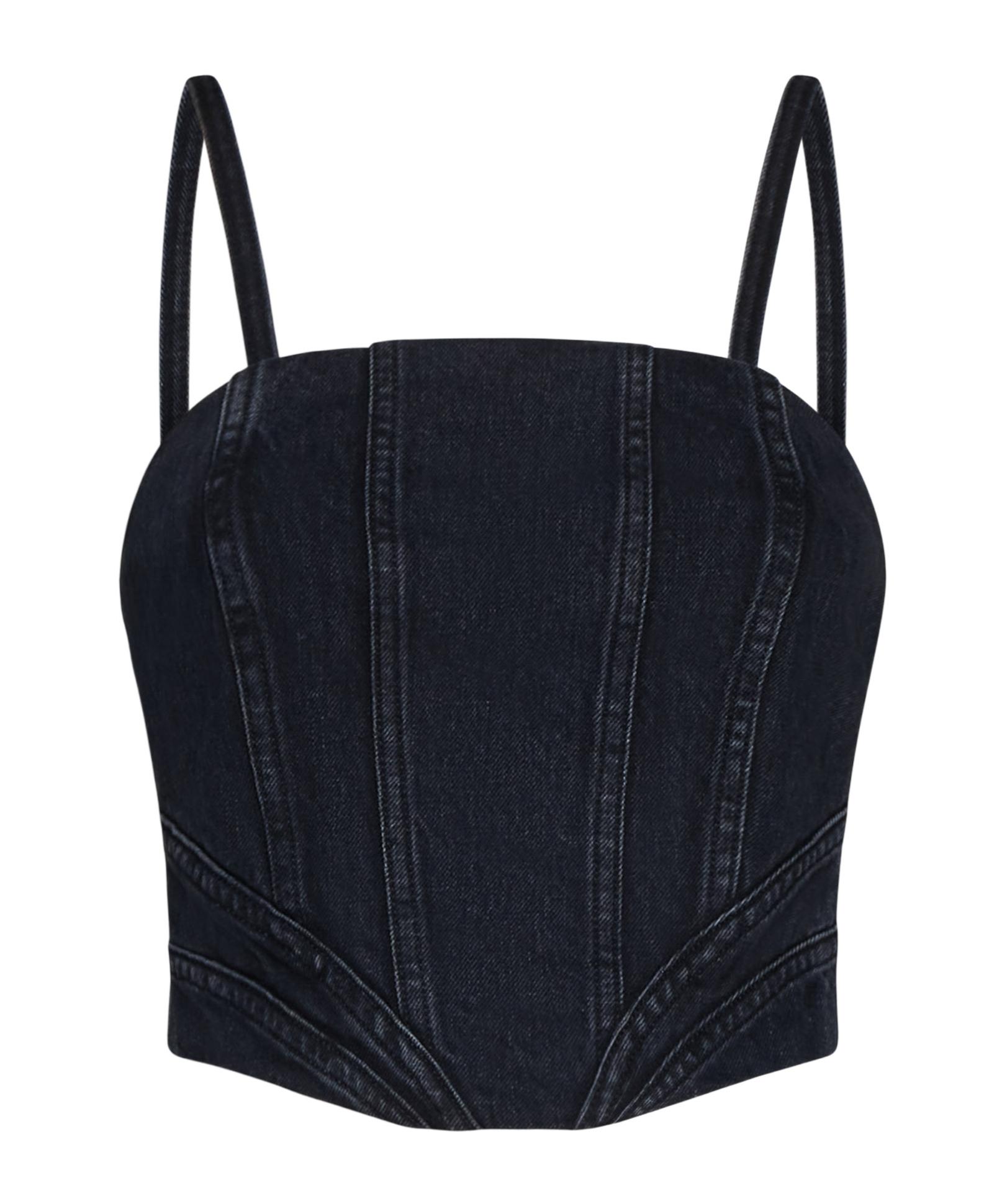 Amiri Short Denim Vest in Blue | Lyst