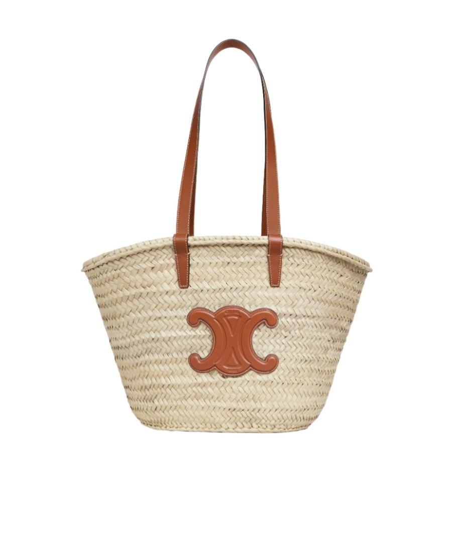 Celine Medium Triomphe Basket Bag in Metallic | Lyst