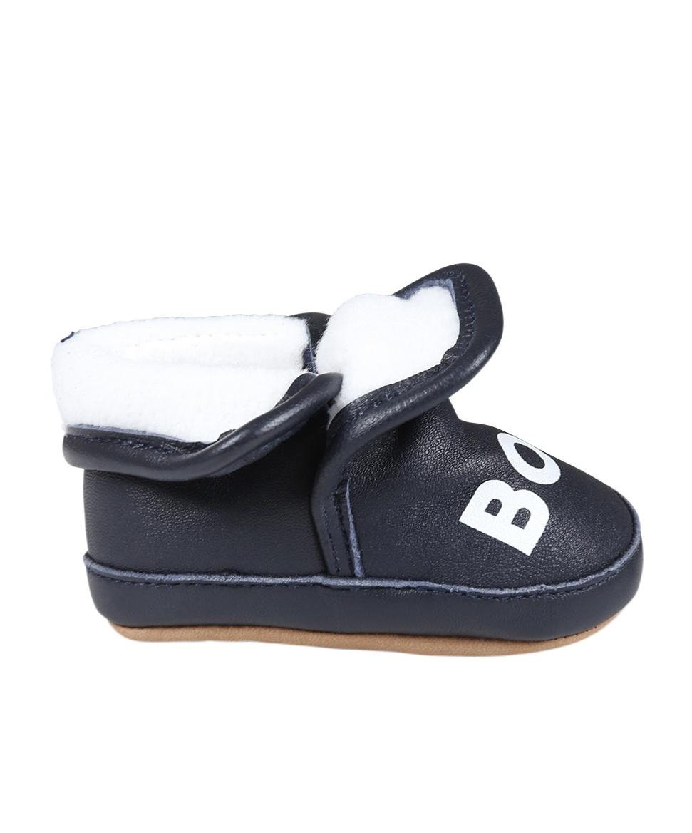 BOSS Logo Shoes in Blue | Lyst