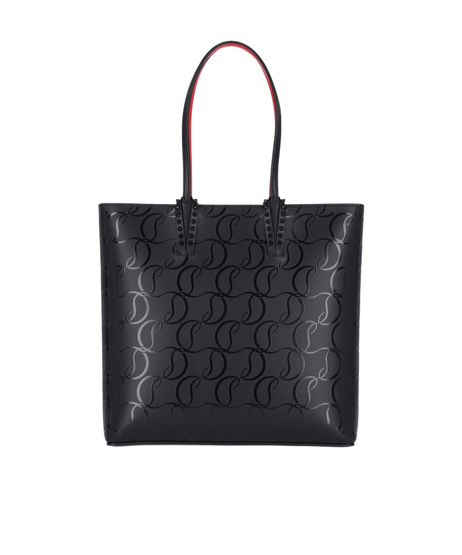 Christian Louboutin Cabata Monogrammed Tote Bag in Black | Lyst