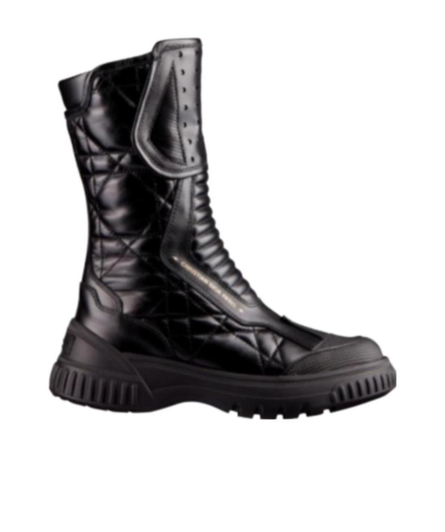 Dior Logo Details Boots in Black | Lyst