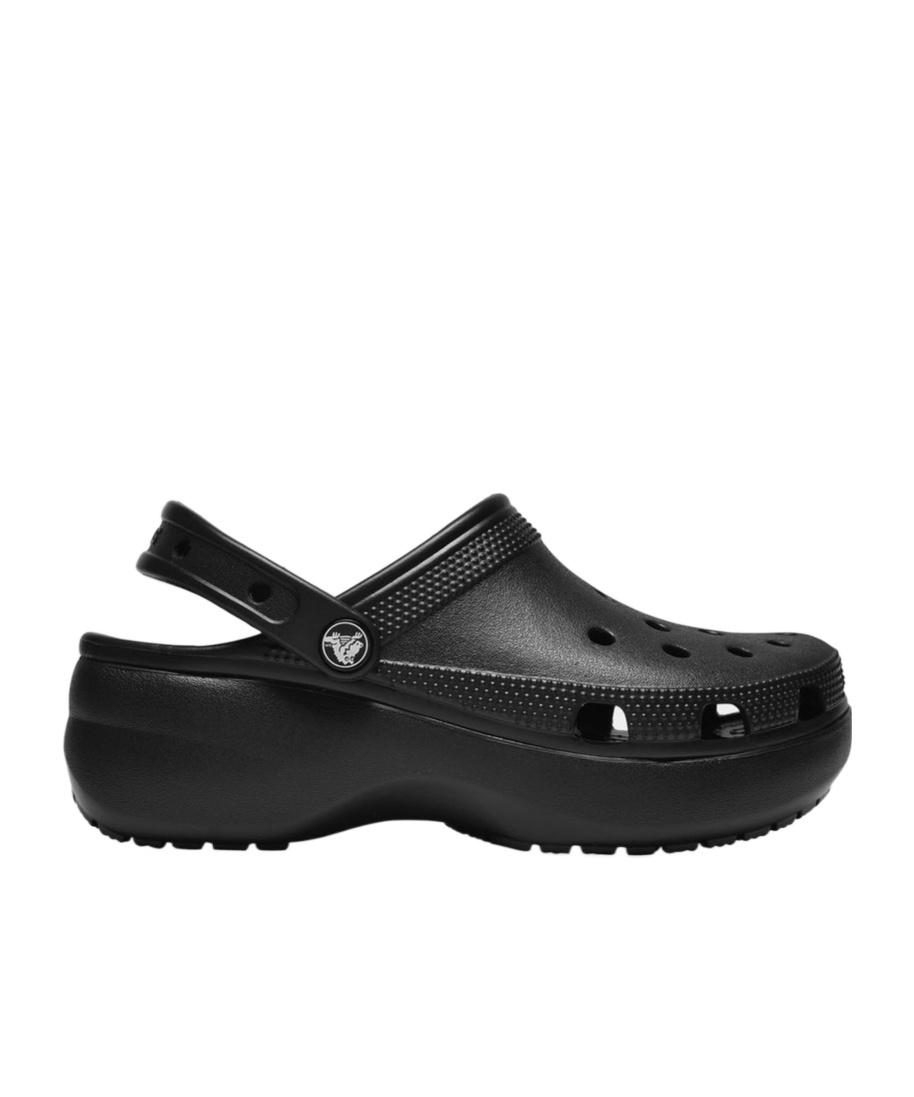 Crocs™ Classic Platform Clog Slides in Black | Lyst