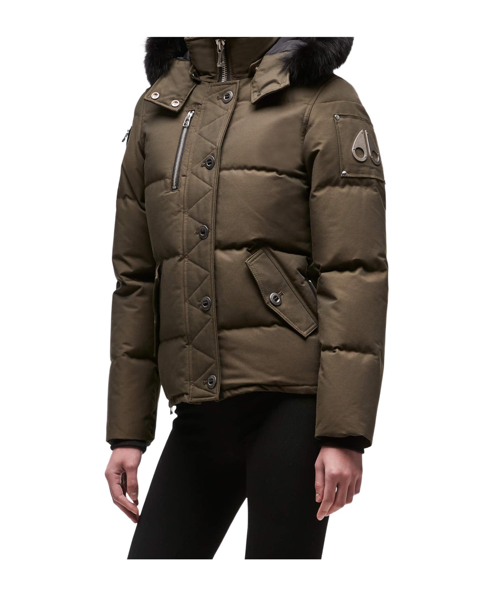 Moose Knuckles Long-Sleeved Down Jacket in Gray | Lyst