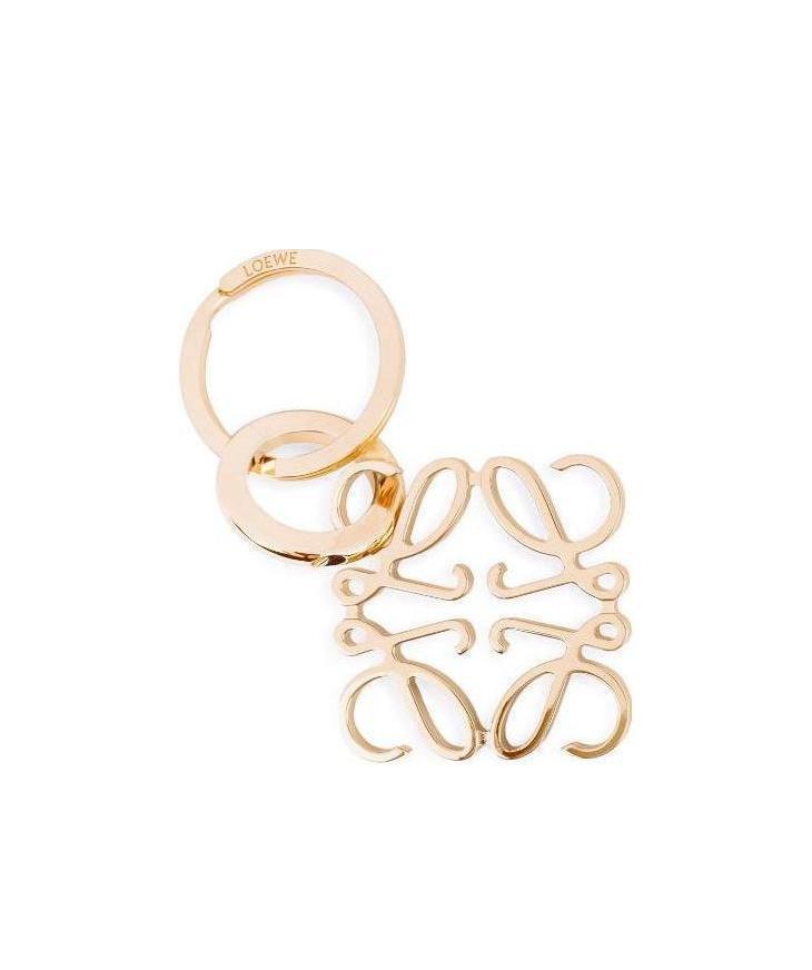 Loewe Monogram Logo Keyring in Metallic | Lyst