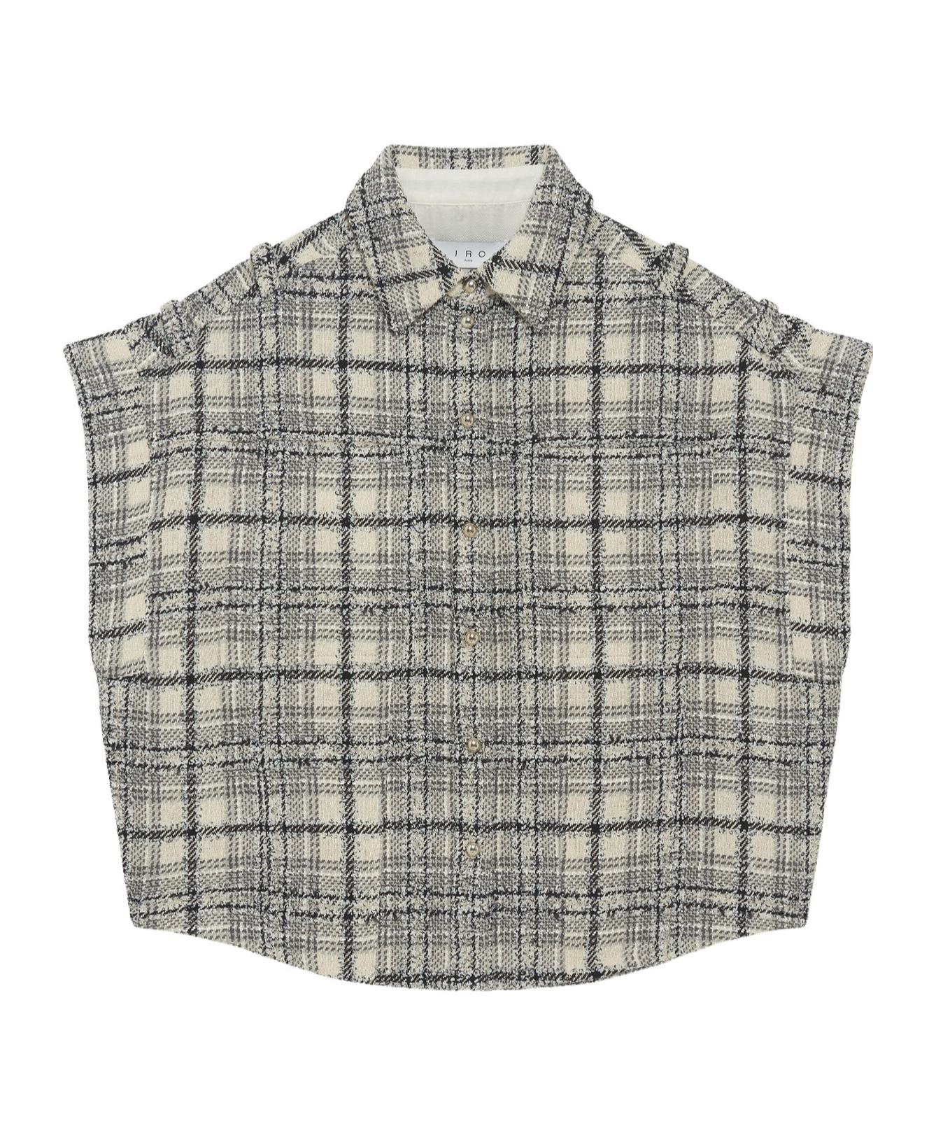 IRO Tweed Vest in Gray | Lyst