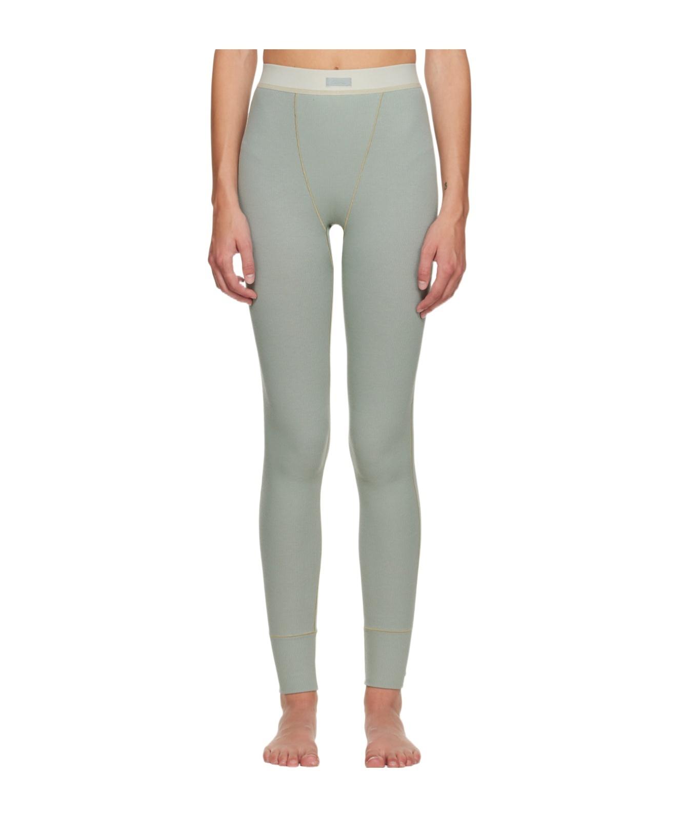 Skims Logo Tights in Green | Lyst