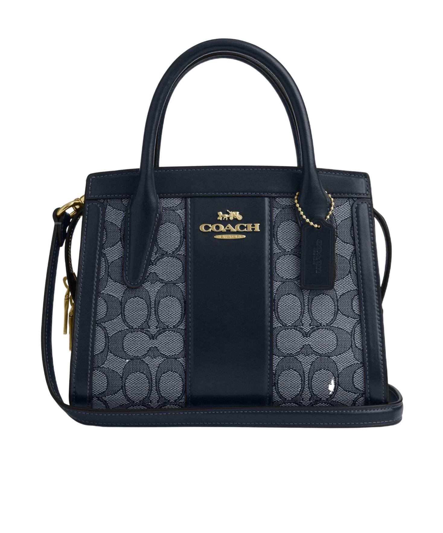 COACH Andrea Jacquard Shoulder Bag in Black | Lyst