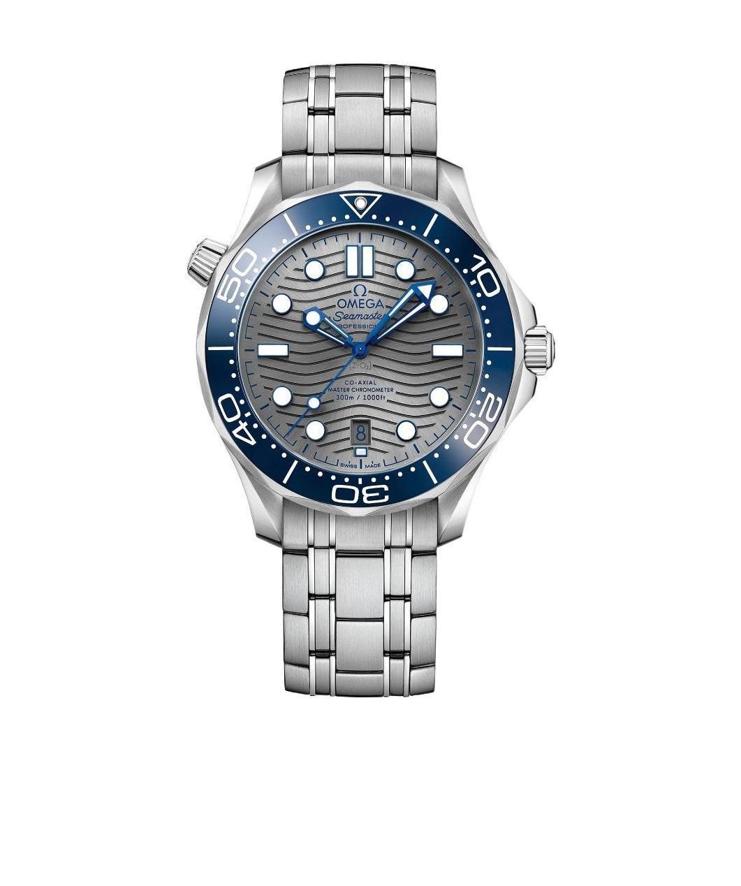 Omega Logo Watch in Blue for Men | Lyst