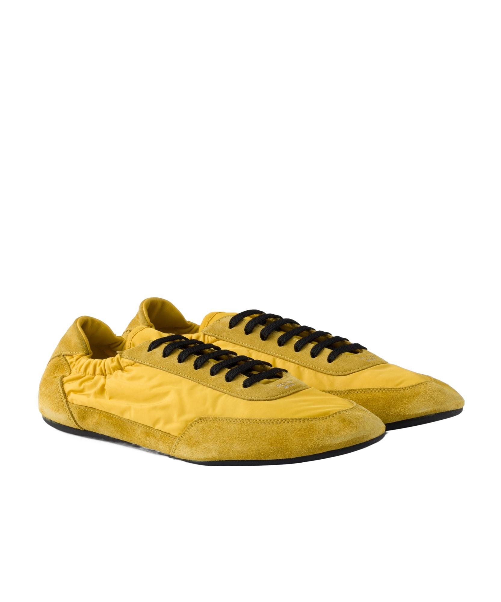 Prada Collapse Re-Nylon Sneakers in Yellow for Men | Lyst