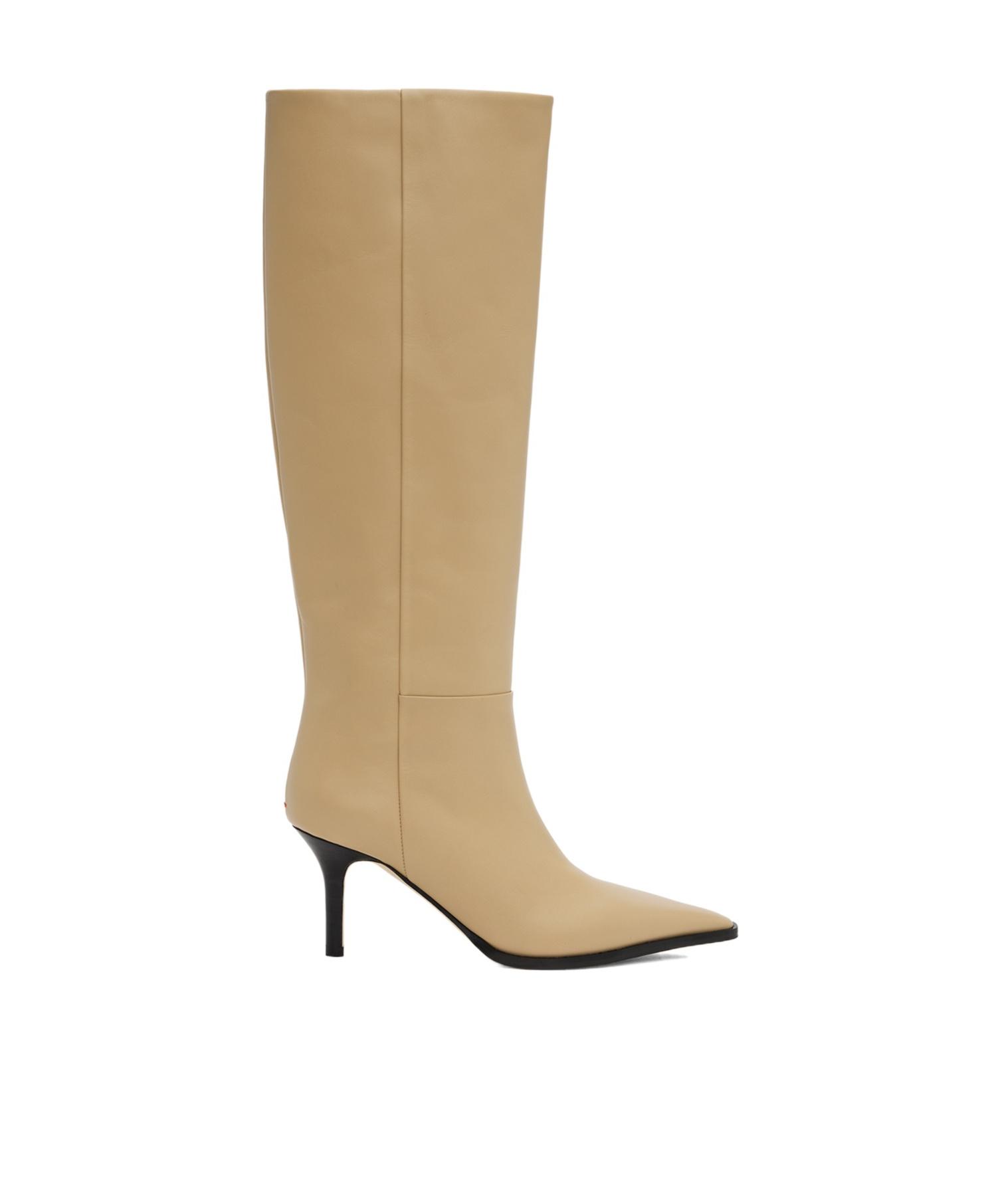 Aeyde Logo Boots in White | Lyst