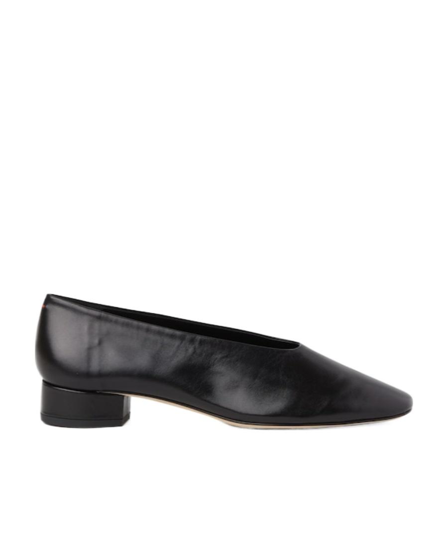 Aeyde Logo Flats in Black | Lyst