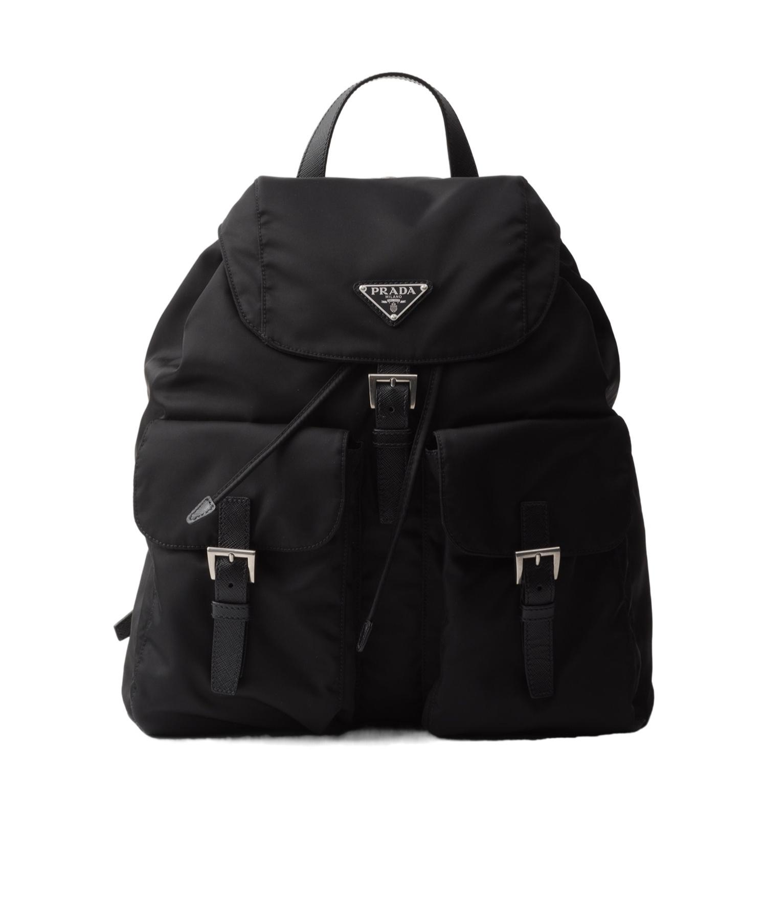 Prada Logo Details Backpack in Black for Men | Lyst