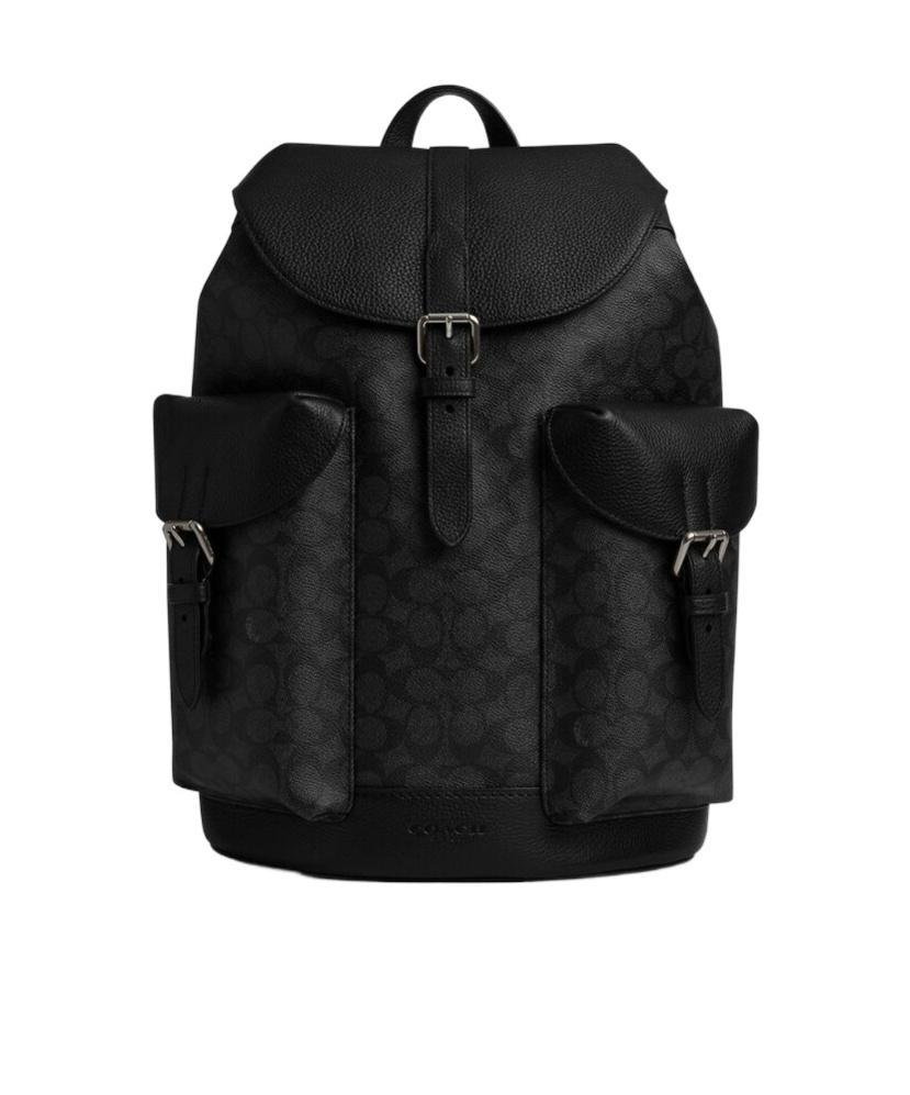 COACH Warner'S Iconic Rucksack in Black | Lyst