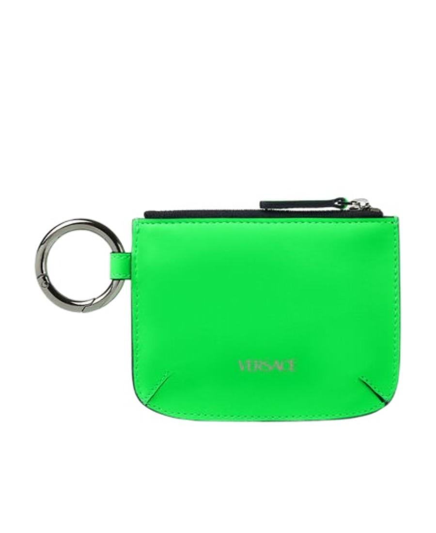 Versace Logo Key Bag in Green for Men | Lyst