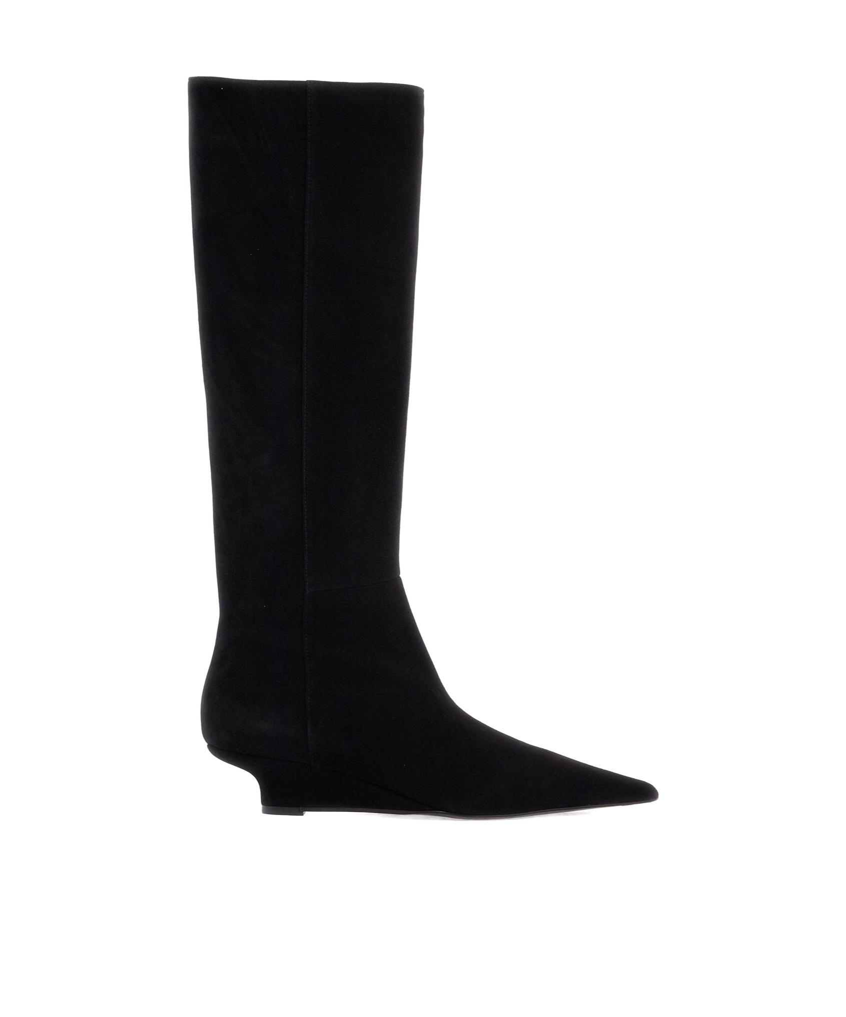 TOTEME Sharp Wedge Boots in Black | Lyst