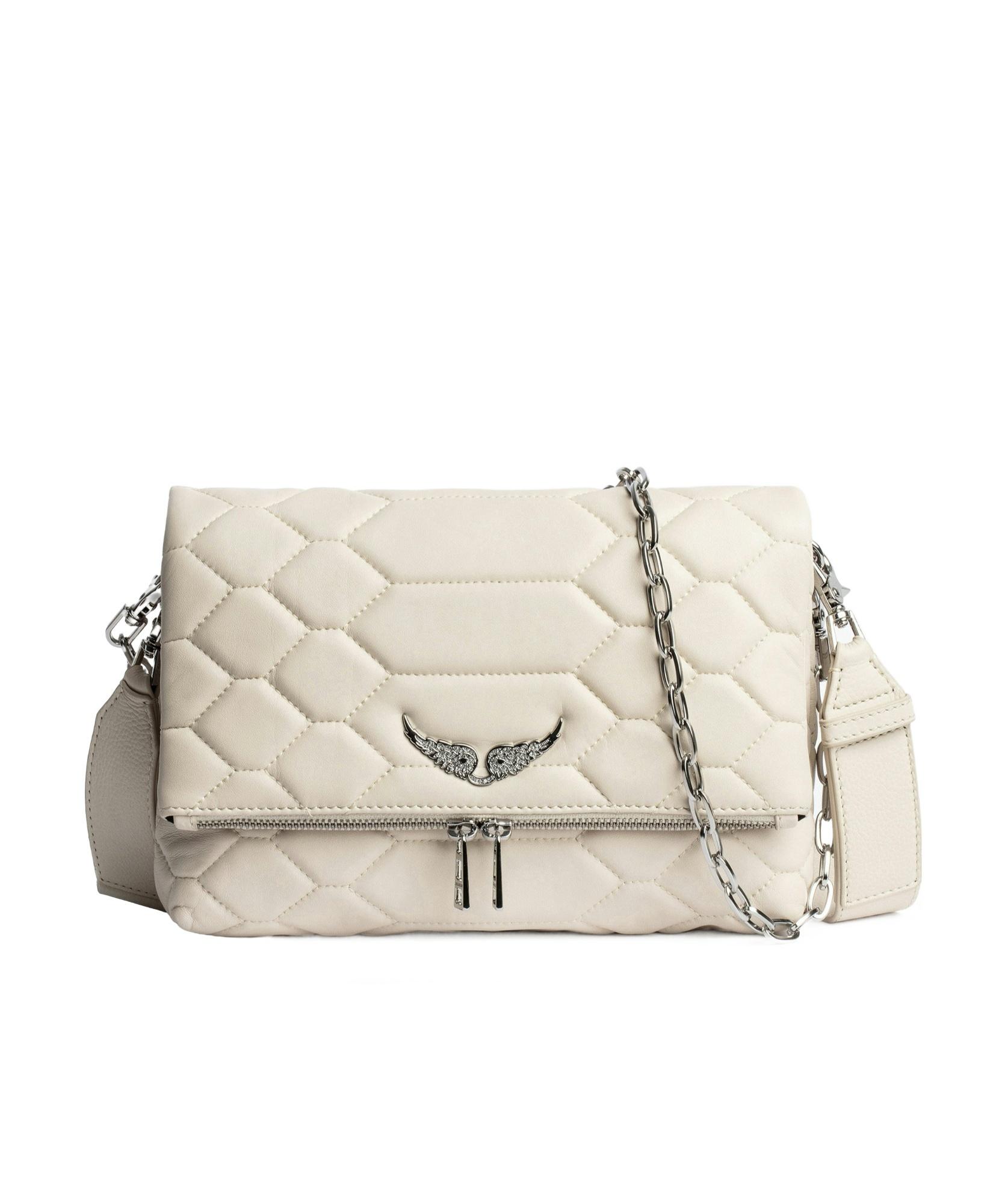 Zadig & Voltaire Logo Shoulder Bag in Natural | Lyst