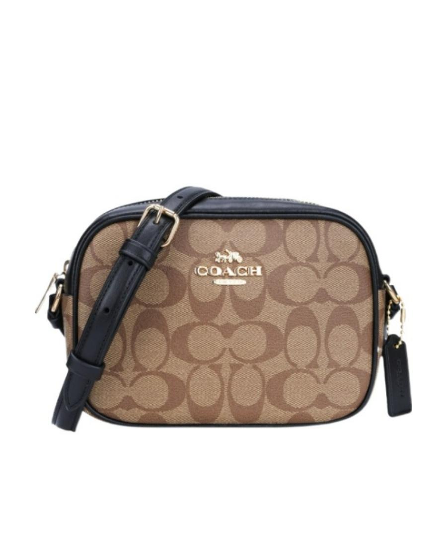 COACH Mini Jamie Logo Satchel Bag in Brown | Lyst