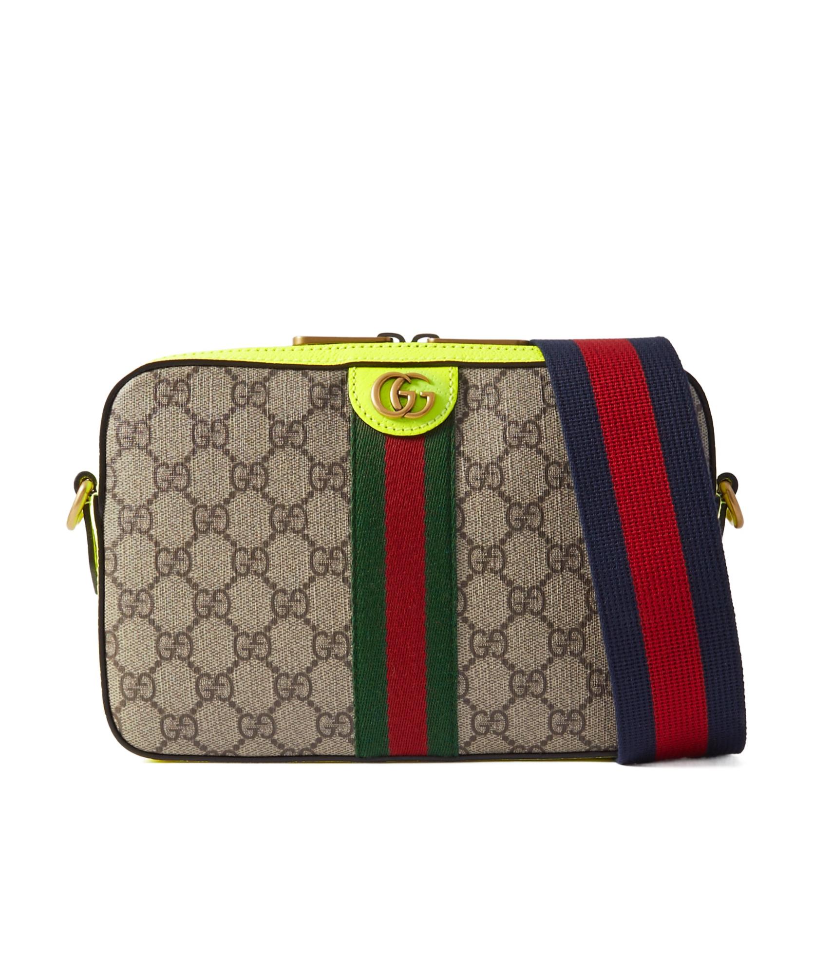 Gucci Logo Cross-Body Bag in Green | Lyst