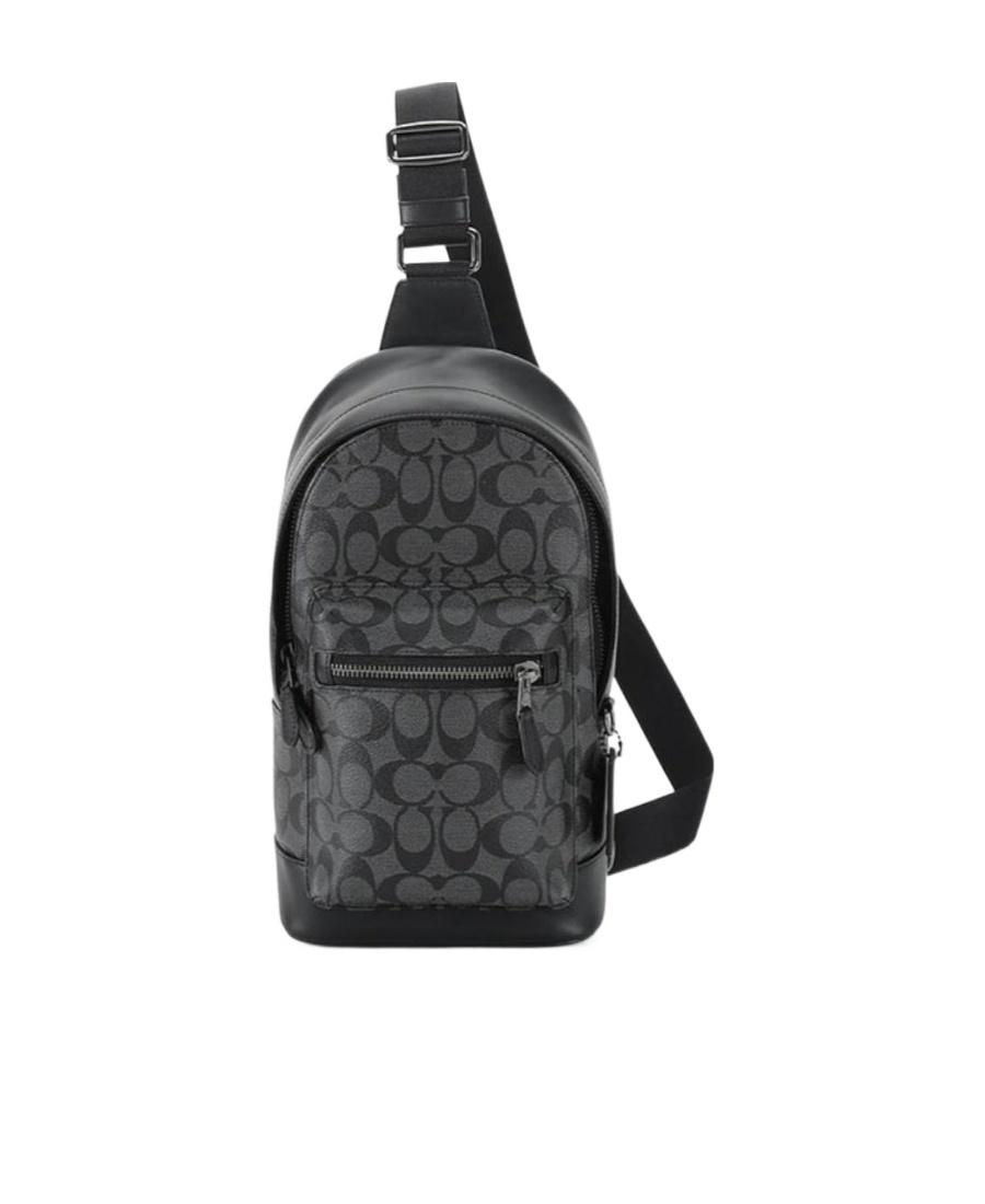 COACH Logo Printed Chest Bag in White for Men | Lyst