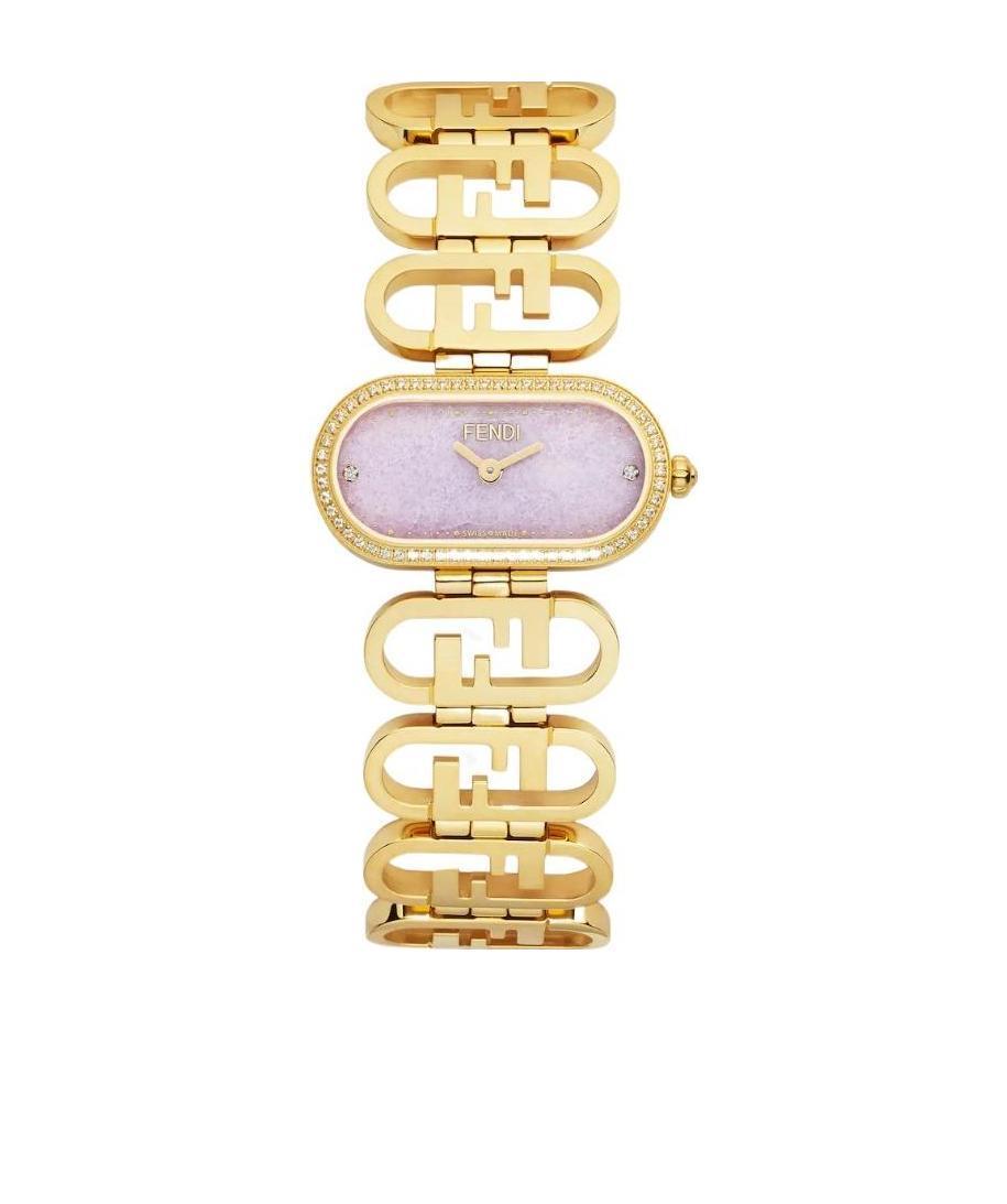 Fendi Oval Watch With O'Lock Horizontal Logo in Metallic | Lyst