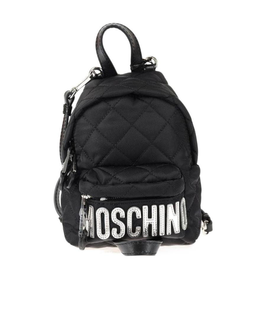 Moschino Logo Plaid Backpack in Black | Lyst