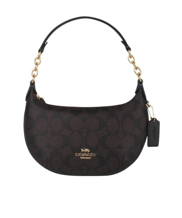 COACH Mini Payton Shoulder Bag in Black | Lyst